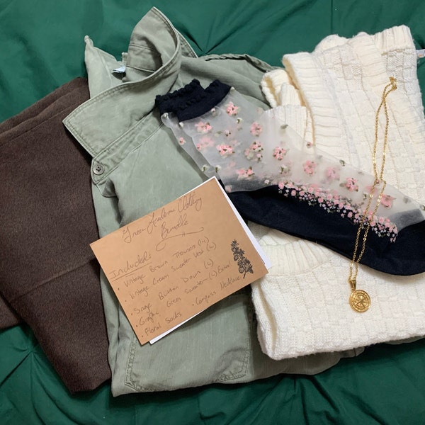 The Botany Scholar Curated Clothing Collection // Green Academia Thrift ...