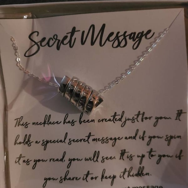 Personalized Hidden Message Jewelry, Secret Message on the Scroll ...