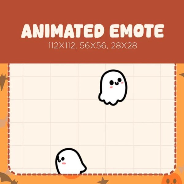 Animated Ghost Twitch Emotes Set of 9, Halloween Twitch Emote Pack ...