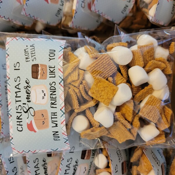 Christmas Favor Tags, Christmas Class Gifts, Holiday Treats for ...