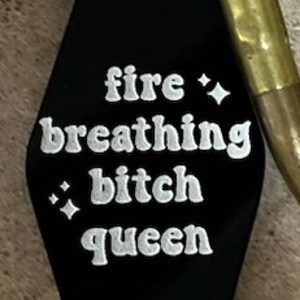 Custom Text Keychain Stocking Stuffer Acrylic Hotel Keychain Retro ...