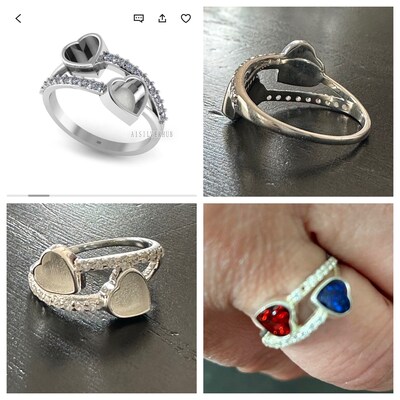 925 Sterling Solid Silver 4mm Wide Edge Core Tunnel Ring, Good for ...