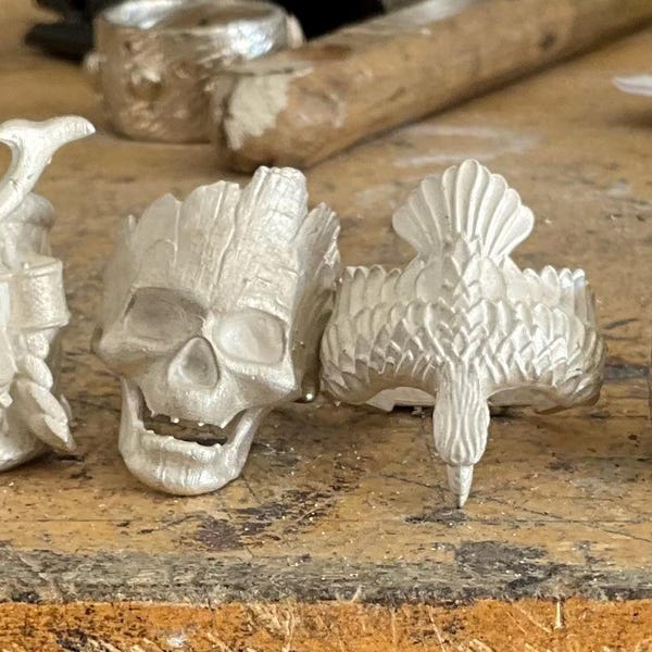 Forehead Kiss Ring Wax Patterns for Lost Wax Casting Jewelry / Castable ...