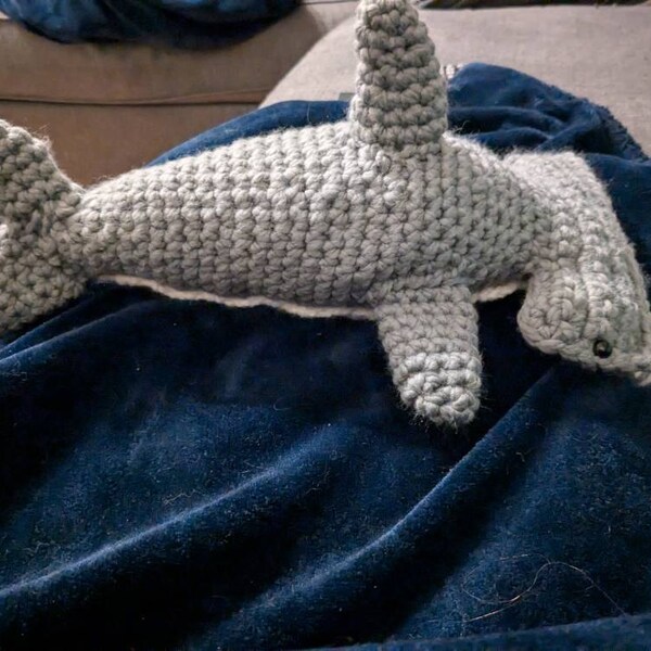 PATTERN: Plush Hector the Hammerhead Shark Pattern Amigurumi Hammerhead ...