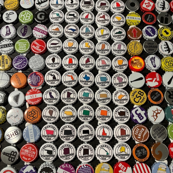 1000 Beer Bottle Caps NO DENTS Assorted Bottle Caps Bulk Flattened ...