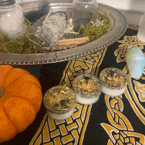 Grounding Altar Candle Redwood Scented Candle Earth Energy Ritual Candle Witchcraft Spell Candle ...
