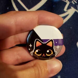 Pride Cat Flags Button Pin LGBTQ Custom Trans Gay - Etsy UK