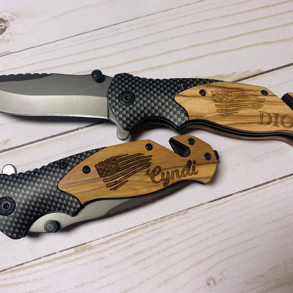 Laser Jig for Pocket Knife Engraving - File Only - Template SVG, AI ...