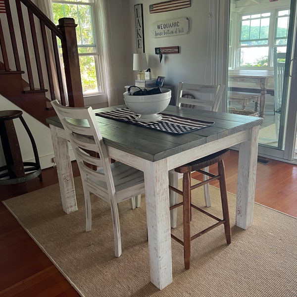 Rustic Farmhouse Dining Table, Dine Table Set, Farmhouse Table, Rustic ...