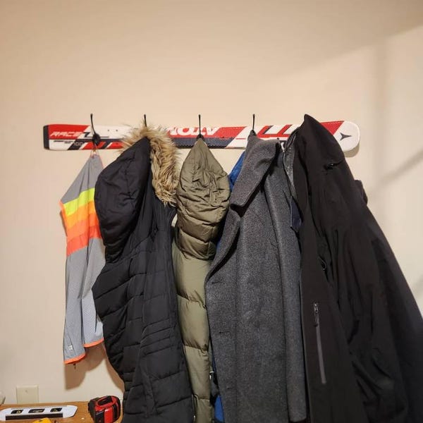 Horizontal Ski Coat Rack - Etsy