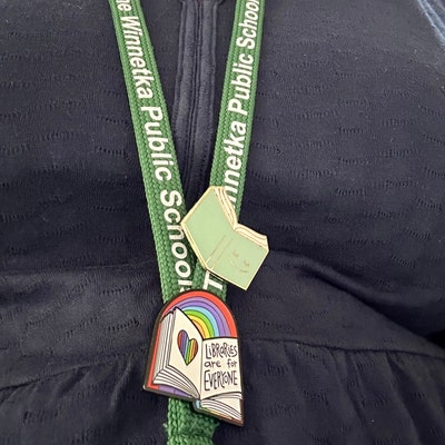 Libraries Are for Everyone Enamel Pin Librarian Pride - Etsy