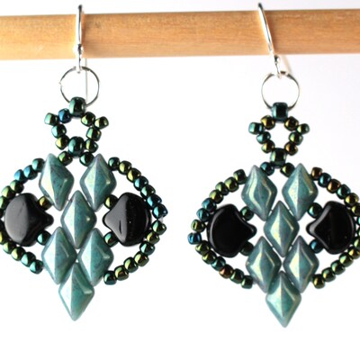 Dakota Beaded Earrings Pattern, Dbbeadingdesigns, PDF, Beading Tutorial ...