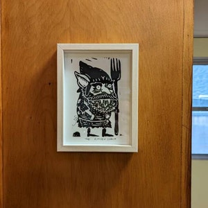 The Kitchen Goblin, Goblin Print, Kitchen Print, Weird Wall Art, Occult ...