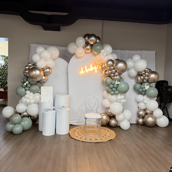 W8ft X H8.53ft Rollable Artificial Pink Rose Arch Wedding Decoration ...