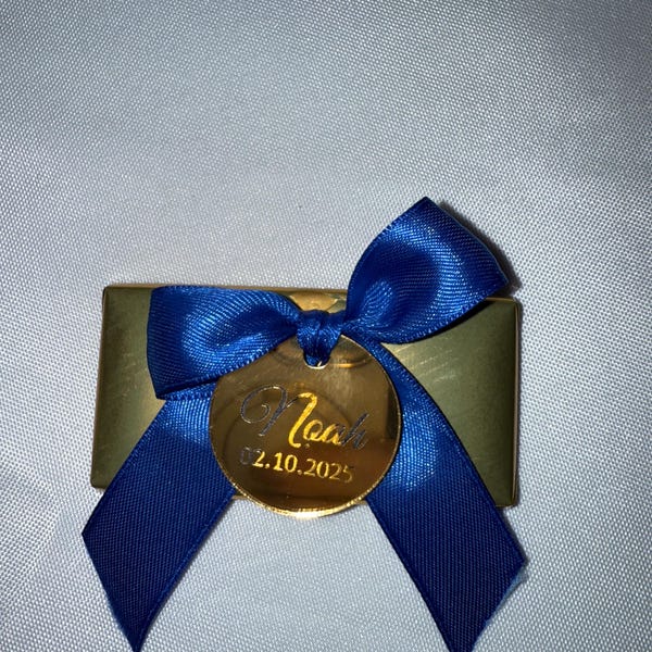 Star Acrylic Mirror Tags, Baby Shower Tag, Custom Christening Tags ...