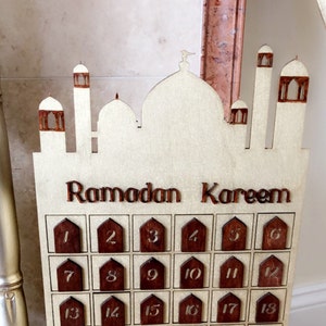 Ramadan Calendar Wooden Box for Candies 4 Different Colors - Etsy