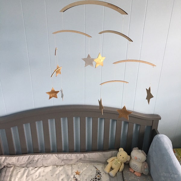 Starry, Starry Night Paint Your Palette Gold and Grey - Star Mobile ...