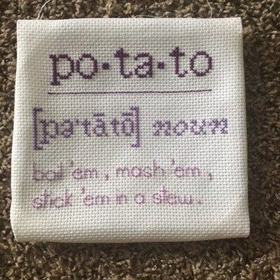 Potato Samwise Quote Cross Stitch PATTERN Instant Download - Etsy