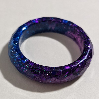Galaxy Resin Rings, Handmade Jewelry Rings, Galaxy Ring, Resin Ring ...