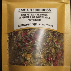 EMPATH GODDESS Tea Blend Relaxing & Cleansing Loose Leaf Herbal Tea ...