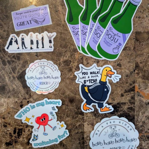 Joonie Duck Sticker: Kpop You Walk Like a Duck B*tch Stickers - Etsy