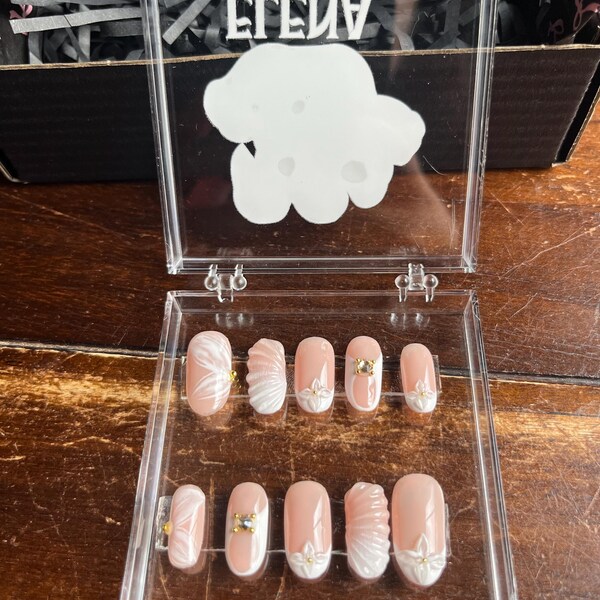 Alien Press on Nails, Cute Green Nail Art, UFO Nail Design, Handmade Press Ons, Nails, Festival ...