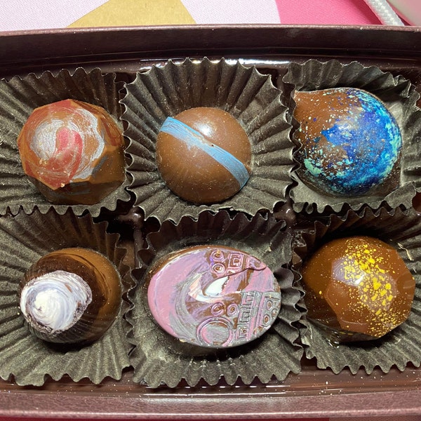 Classic Truffle Collection- Hand Painted Truffles, Nut Free Chocolate ...