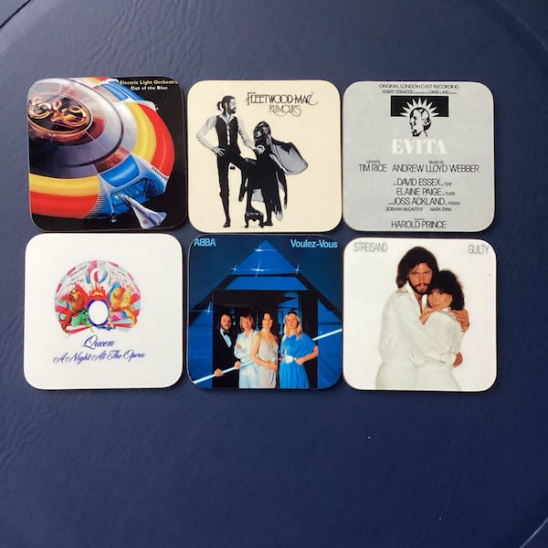 Your Favorite Album Cover Made Into a Wooden Coasters - Etsy UK