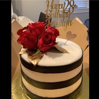 ANY NAME Happy 28th Birthday Cake Topper, Birthday Cake Topper, Custom ...