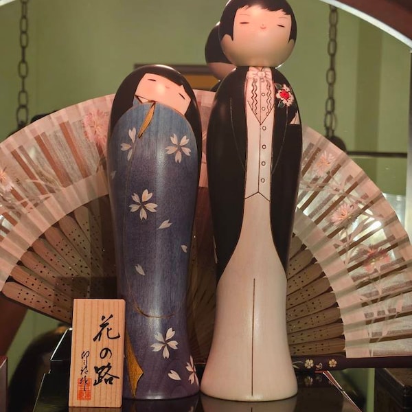 Japanese Nativity Set, Kokeshi Dolls Nativity Set, Nativity Scene ...