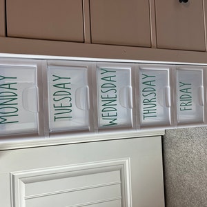 Set of 5 Classroom Labels, Days of the Week Labels, Dry Erase Board ...
