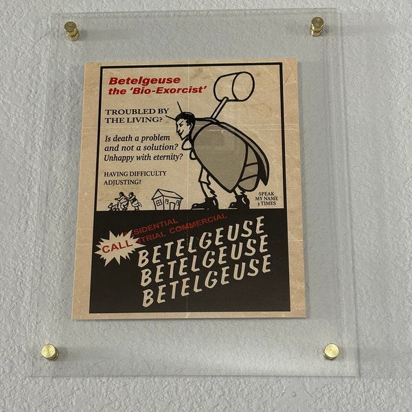 Beetlejuice Tim Burton - Betelgeuse Betelgeuse Betelgeuse Reproduction ...