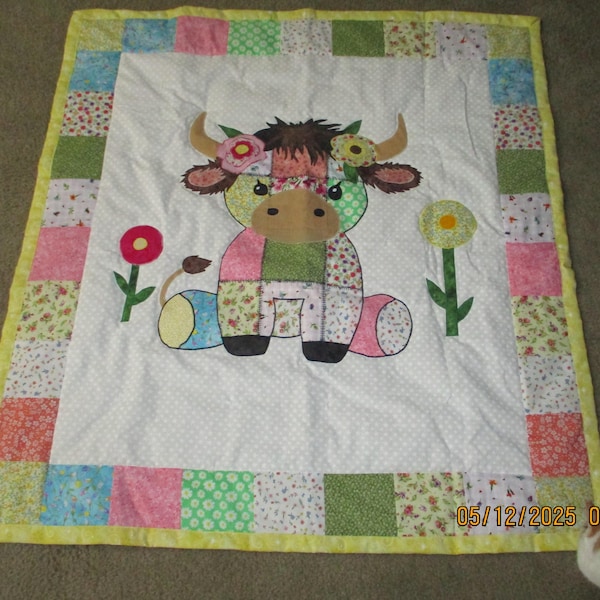 Patchwork Puppy Quilt Pattern, PDF Instant Download, Baby Blanket, Wall ...