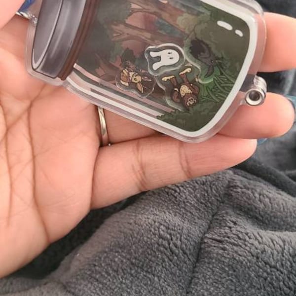 Cryptid Shaker Jar Keychain - Sasquatch, Mothman, Jackalope, Fresno ...