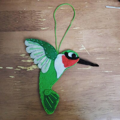 Hummingbird Sewing Pattern PDF Backyard Bird Stuffed Ornament Felt ...