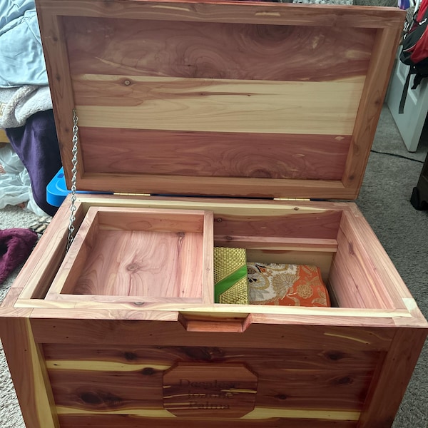 Handcrafted Rustic Cedar Lined Treasure Box, Keepsake Box, Wood Jewelry ...