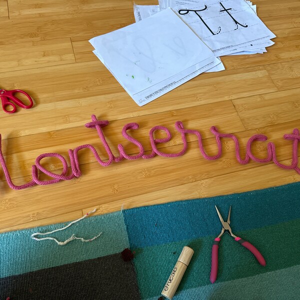 NEW Font Alphabet Letter Template Knitted Wire Art/tricotin DIGITAL ...