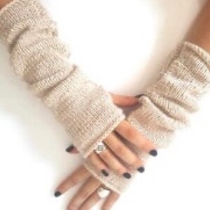 Mustard Long Wool Gloves Christmas Gift for Her Fall Fashion Gloves ...