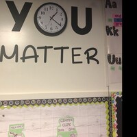 You Matter Using Classroom Clock Vinyl Wall Decal School Elementary ...