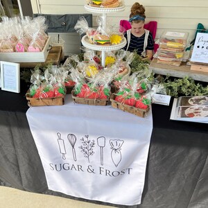 Custom Table Runner With Logo for Craft Shows and Vendor Events, Pop up ...