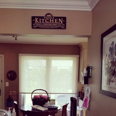 Wooden Sign,grandma's Kitchen,personalize This Wood Kitchen Sign ...