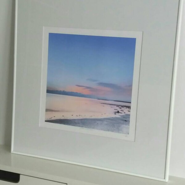 Pastel Color Wall Art, Turquoise Pink Sky Wall Art for Bedroom Above ...