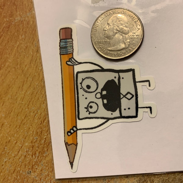 Doodlebob Sticker | Spongebob | Cute Stickers | Pop Culture | Bikini ...