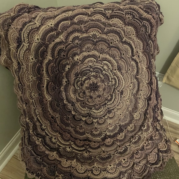Flower Puddles Mandala Blanket Crochet Pattern - Etsy