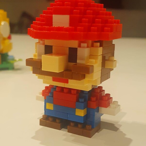 Yoshi Building Blocks - Micro Mario Cosplay Educational Toy for Kids ...