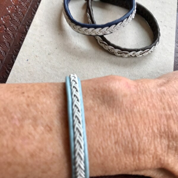 Swedish Sami Bracelet of Pewter Thread With 4 % Silver, and Reindeer ...