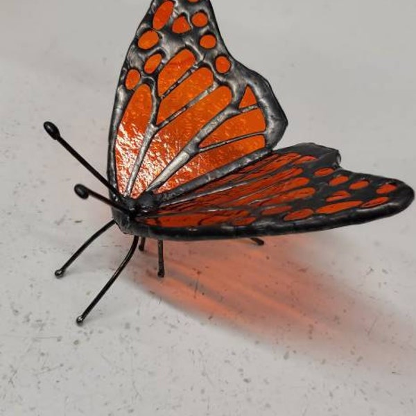 Stained Glass Monarch Butterfly Pattern With Foil Overlay Guide and PNG ...