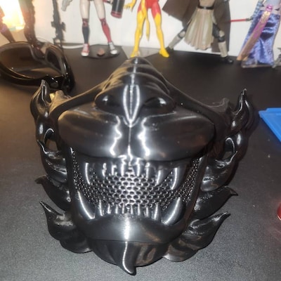 Reptilian Style Cosplay Mask by Wekster Mortal Face Mask Made in US ...