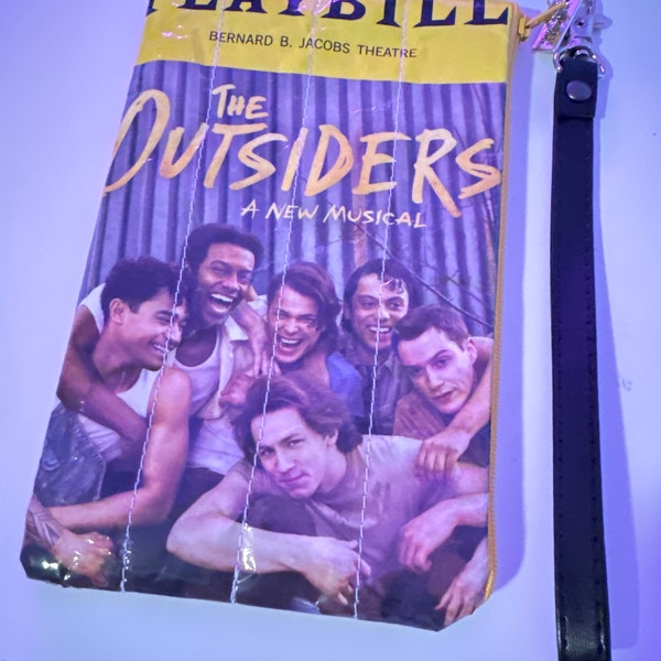 The Outsiders Broadway Playbill Wristlet - Repurposed Musical Pouch - Etsy