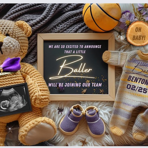 Ohana Stitch Digital Pregnancy Announcement Template, Lilo Stitch ...